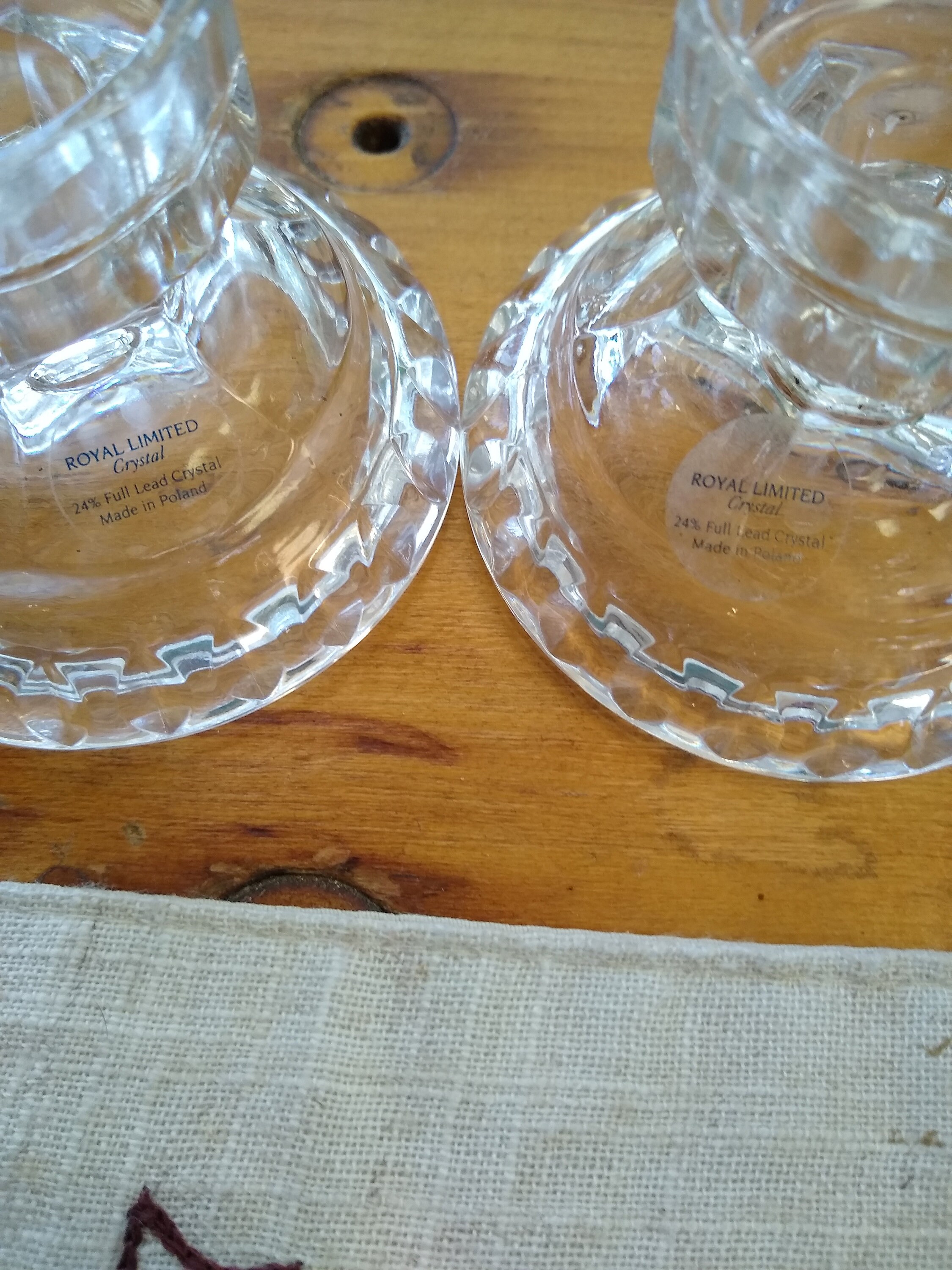 Royal Limited 24% Full Lead Crystal Candle Holders - Etsy