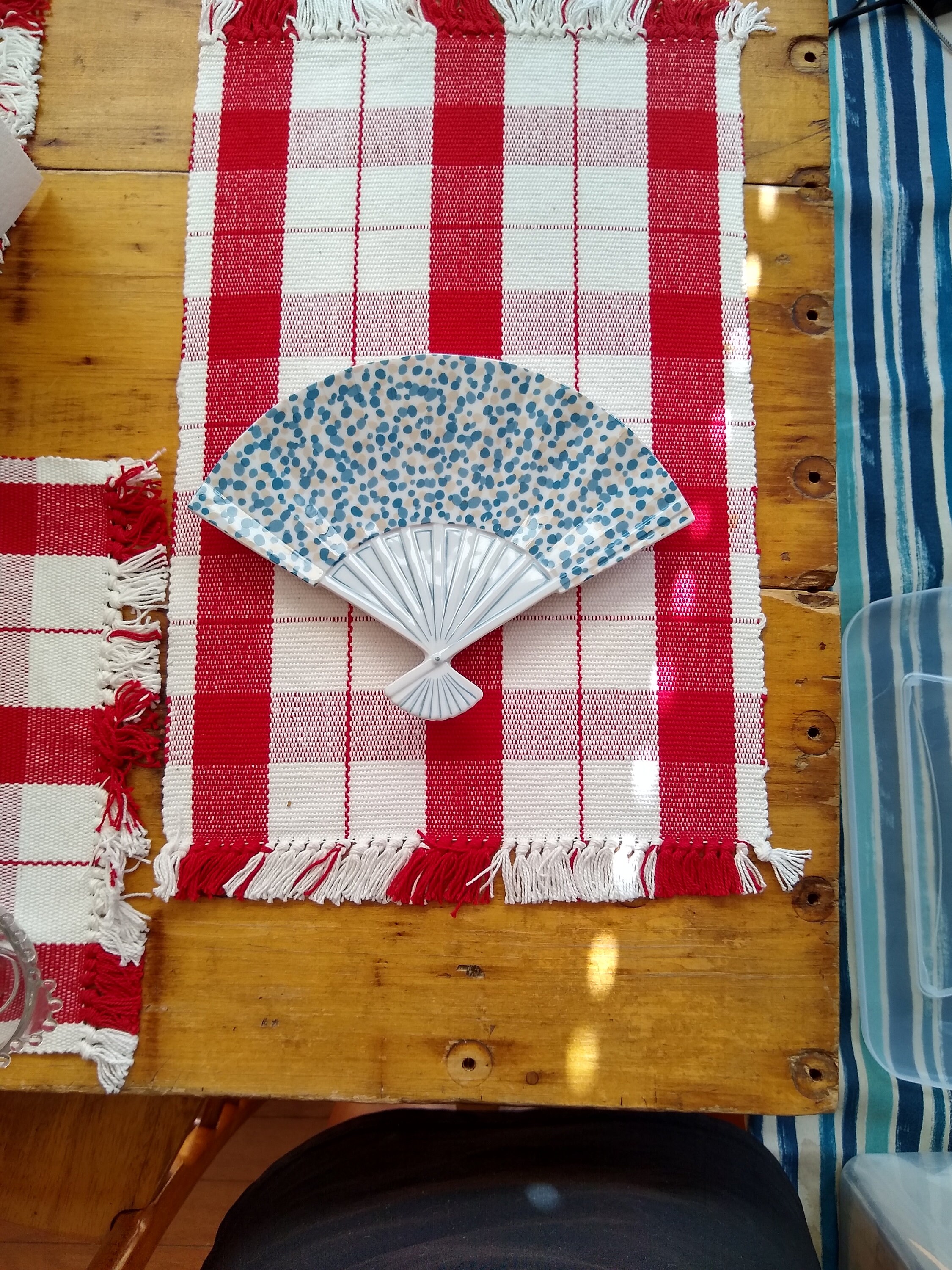 Donghia for Toscany, Confetti Fan Plate, Made in Japan, 1970s Country ...