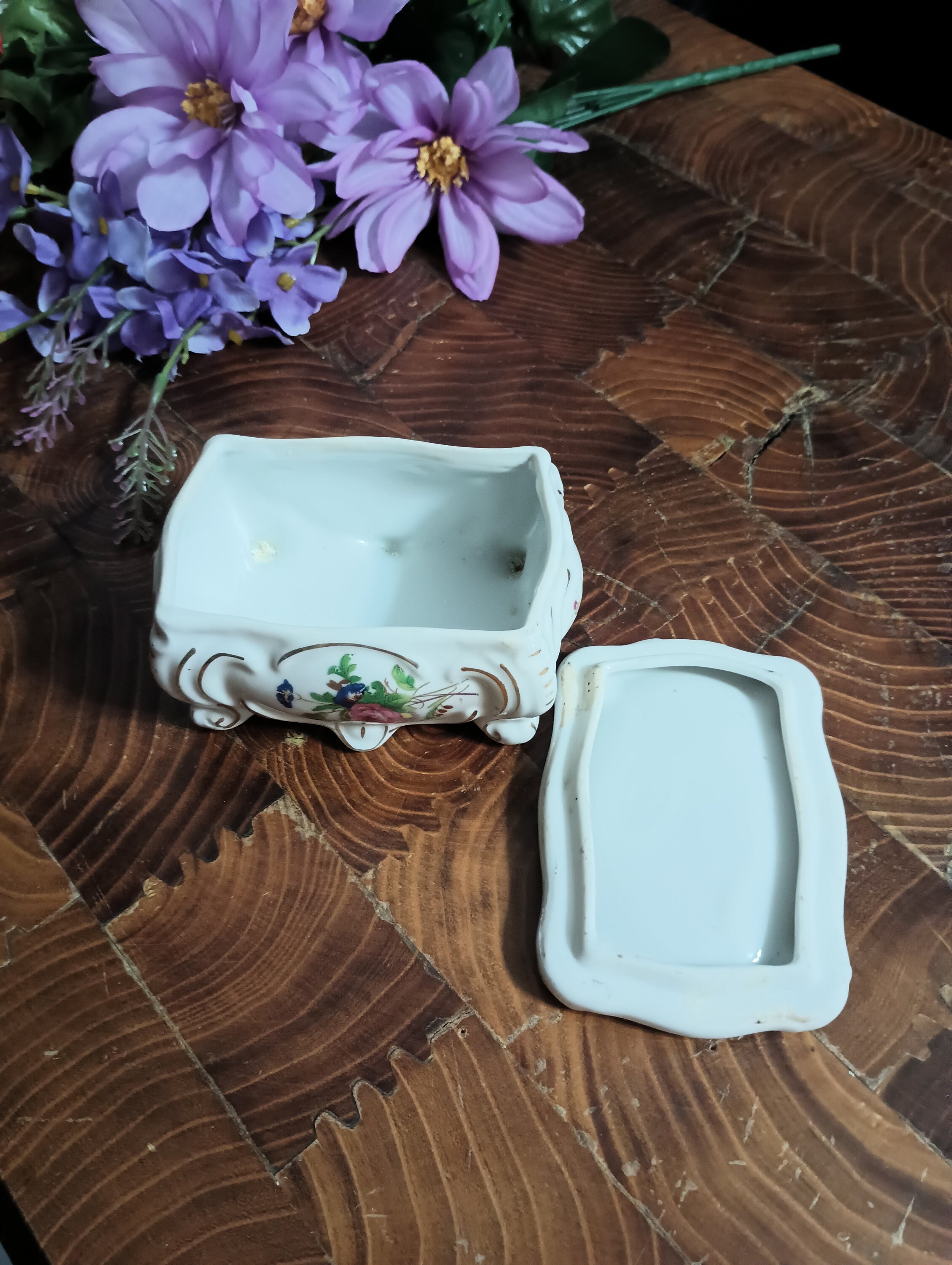 TT Takito Hand Painted Porcelain Cigarette Box Made in Japan - Etsy