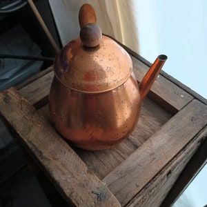 Vintage TAGUS Copper Espresso Pot Coffee Wood Handle - Etsy