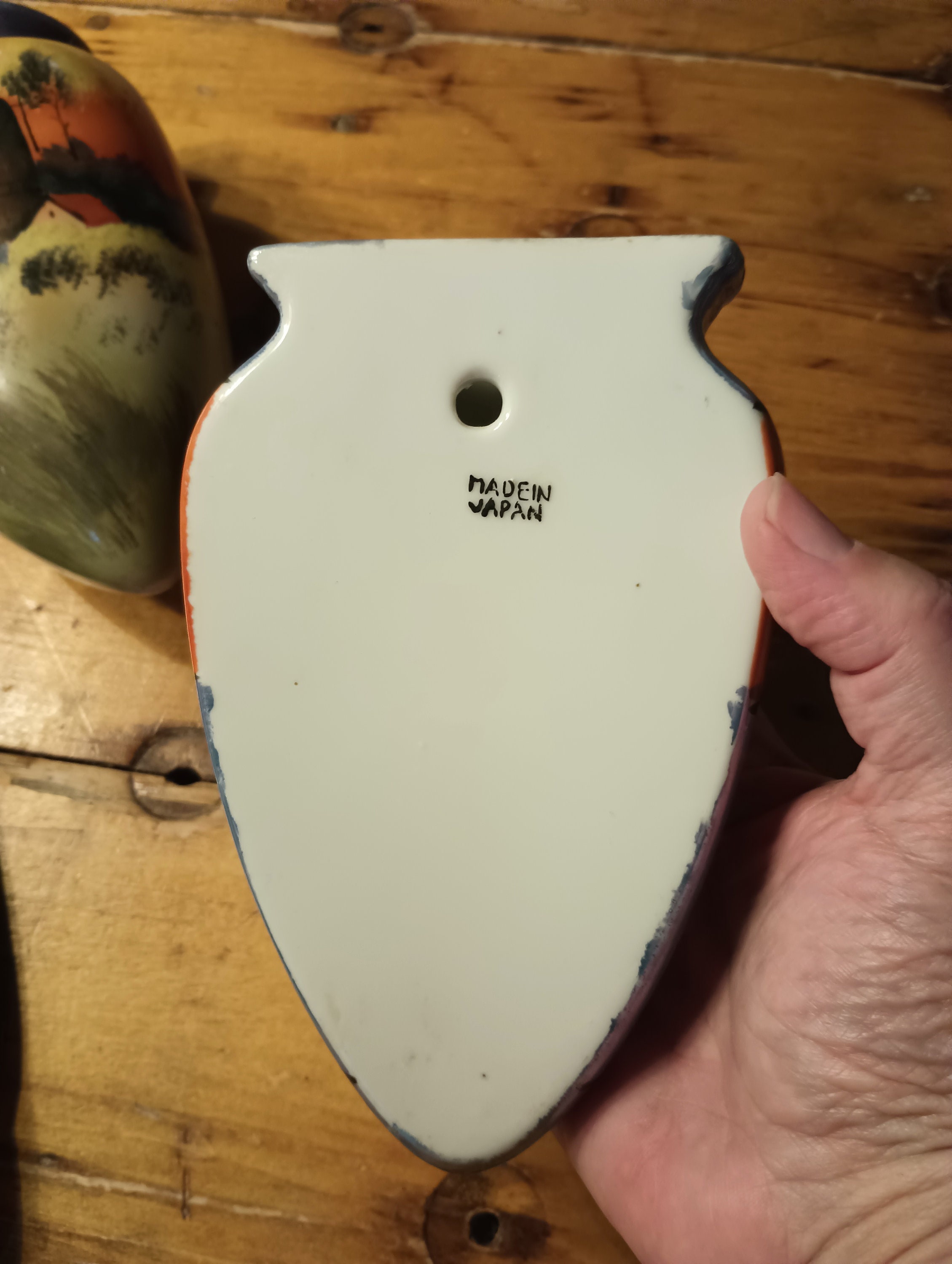 Hand Painted in Japan Lusterware Wall Pockets - Etsy