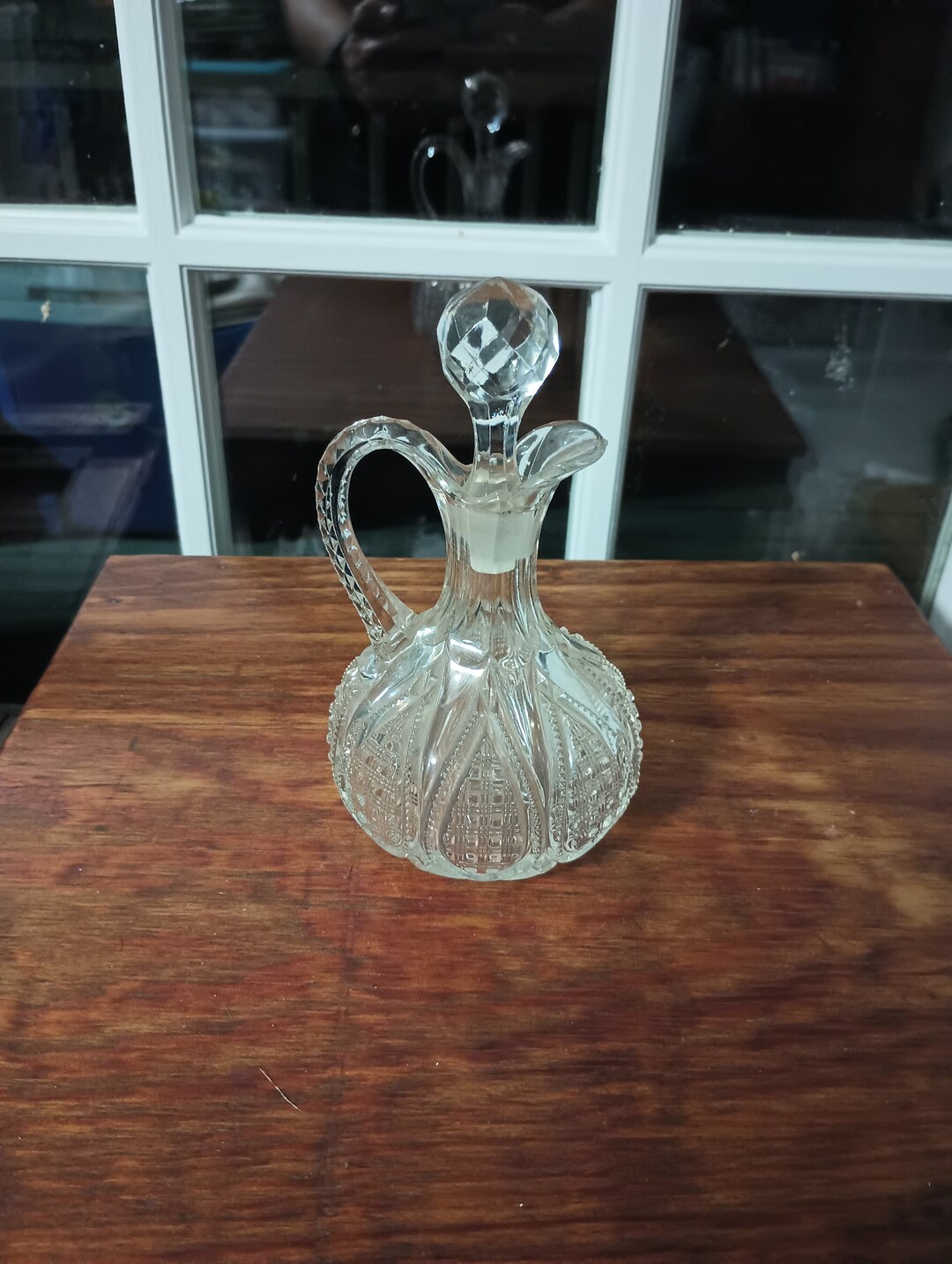 Antique Heisey Fancy Loop Clear CRUET - Etsy