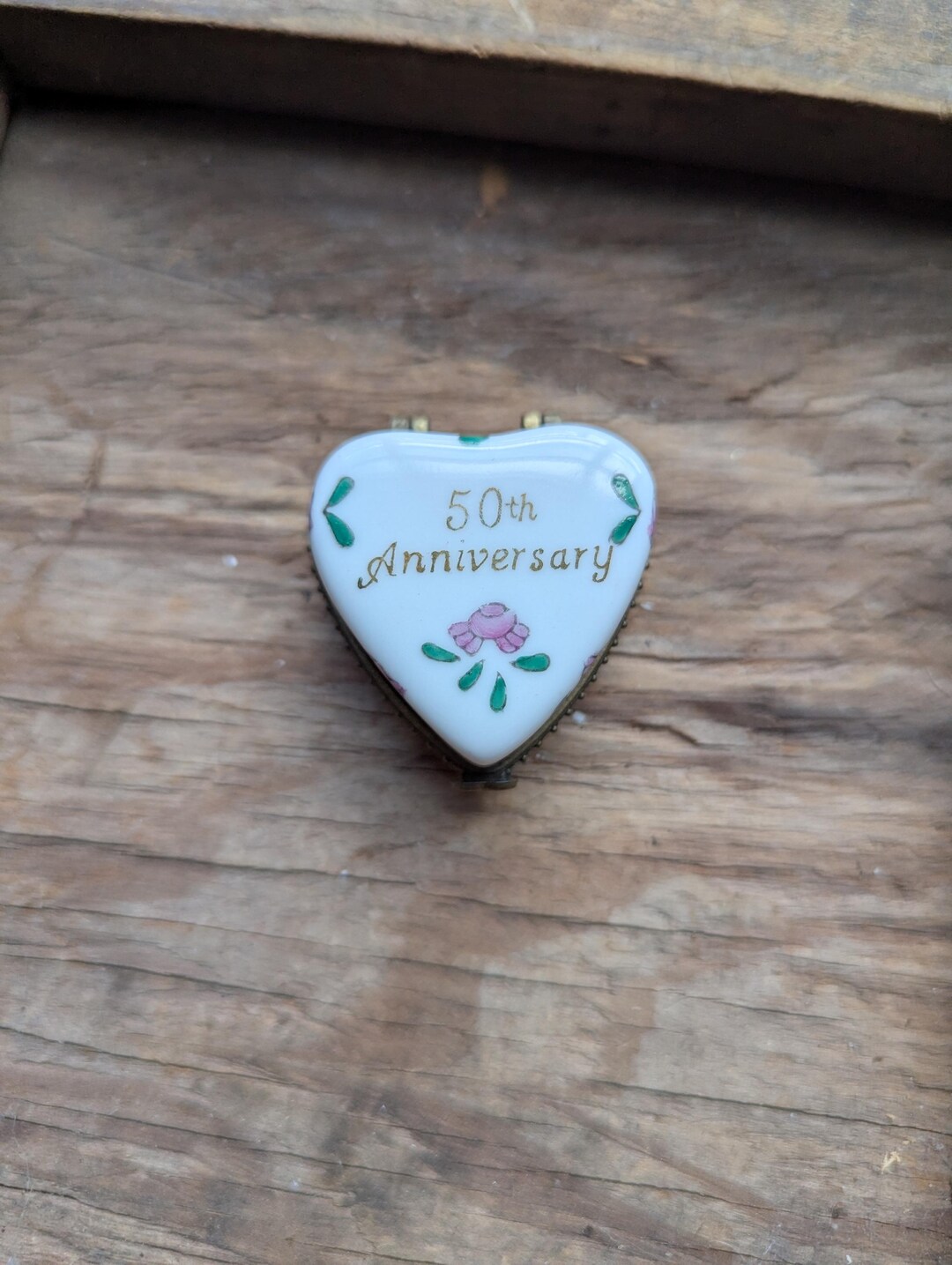 GANZ 50th Anniversary Heart Hinged Ring Box - Etsy