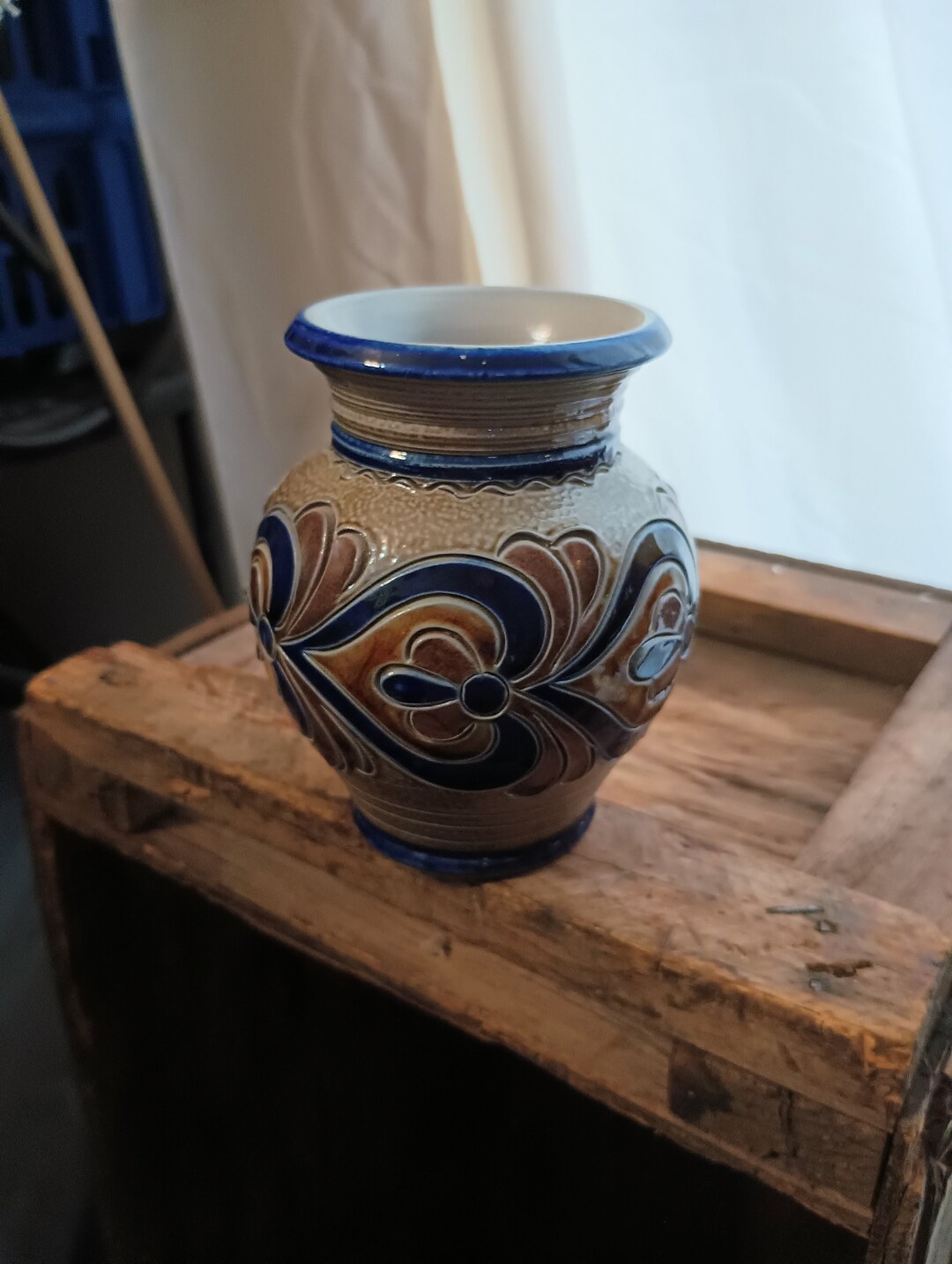 Mid Century Modern Handarbeit Pottery Vase Handmade in West Germany ...