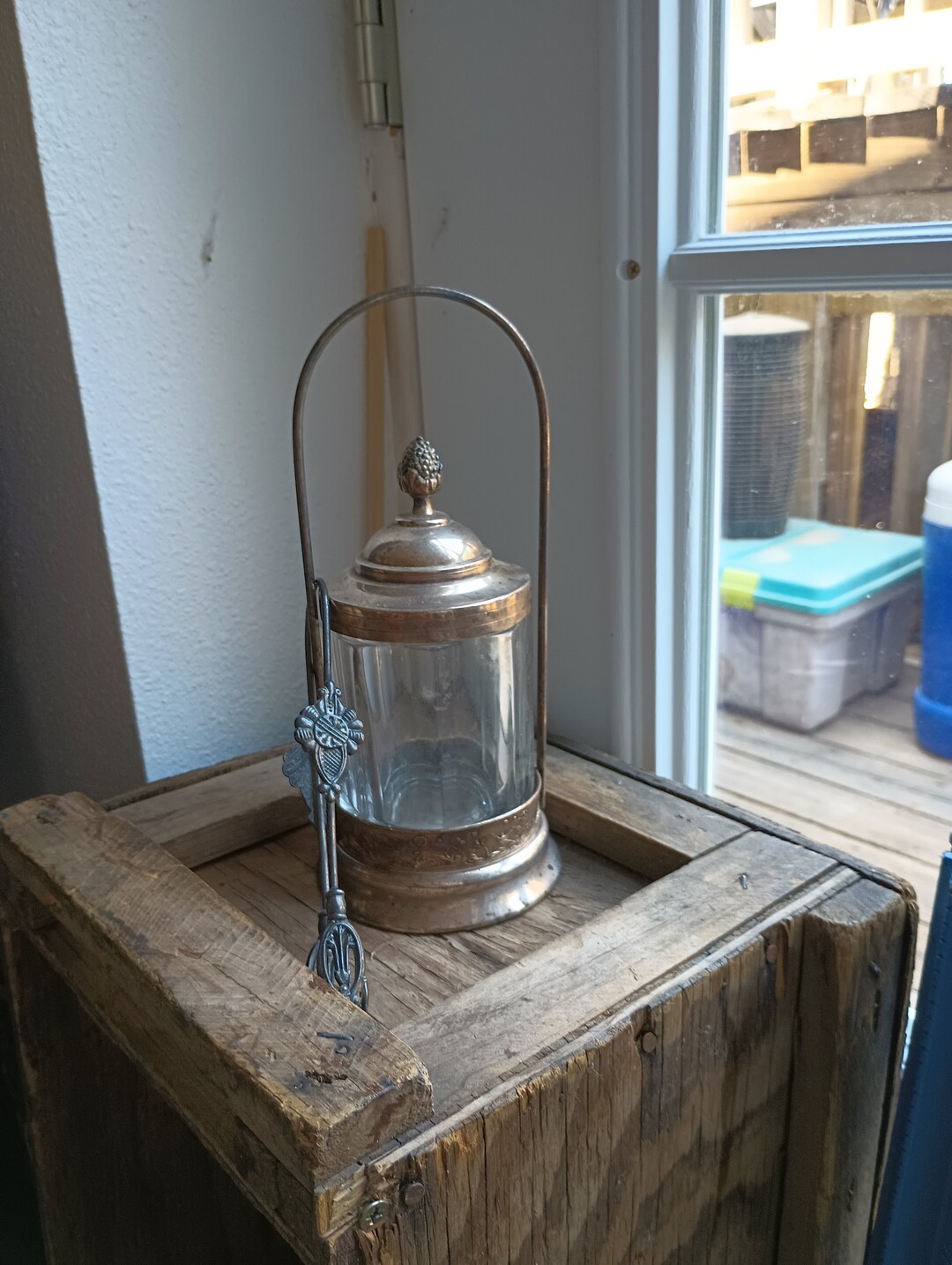 Antique Victorian Pickle Castor/glass Pickle Jar/ornate Pickle Storage ...