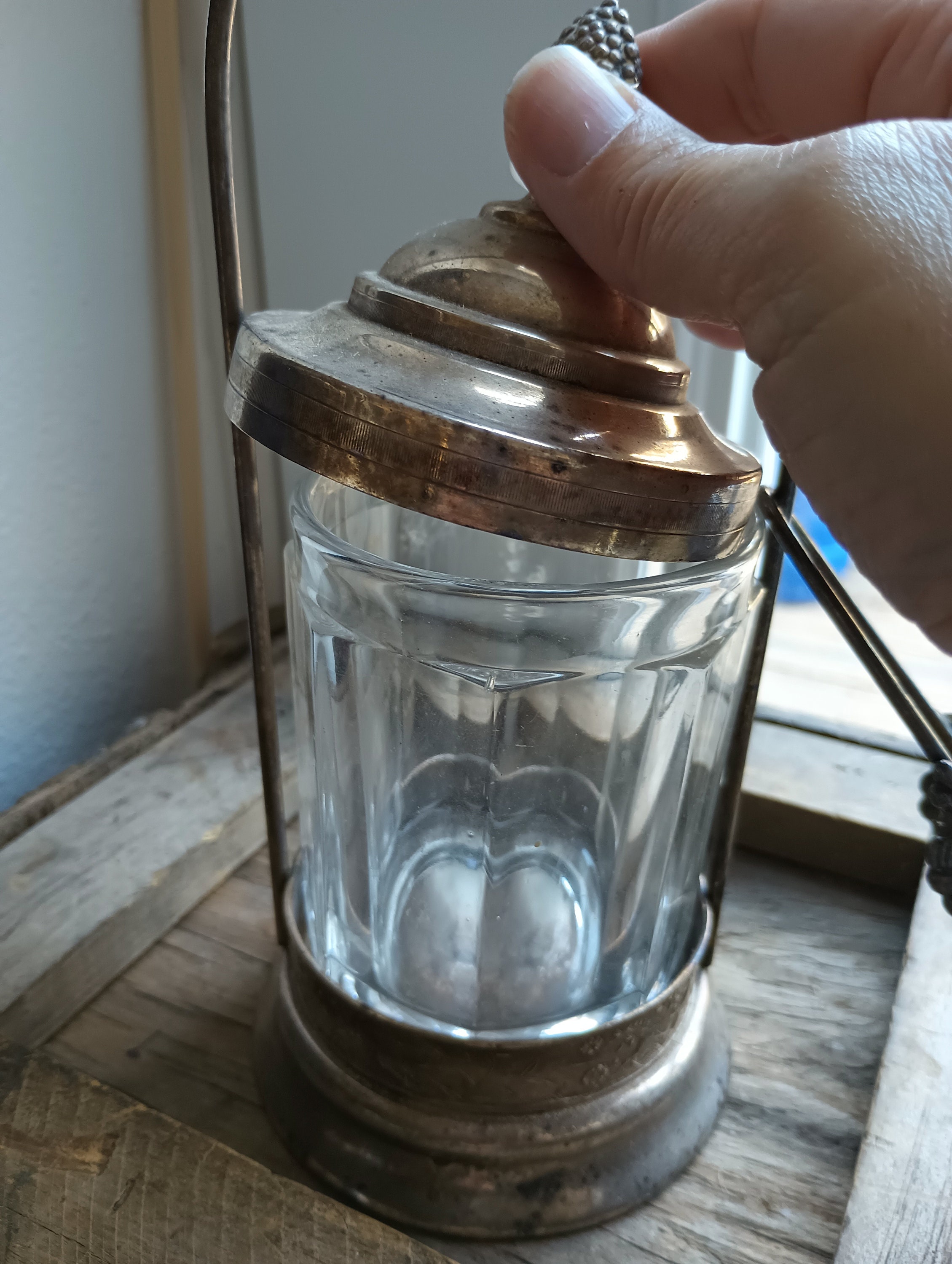 Antique Victorian Pickle Castor/glass Pickle Jar/ornate Pickle Storage ...