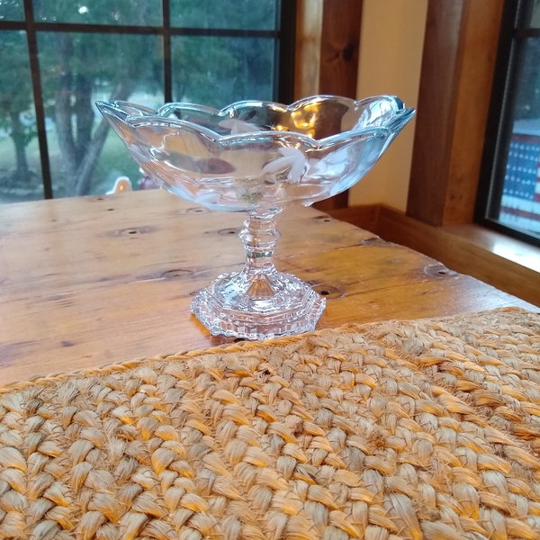 Gold Scalloped Compote - Etsy