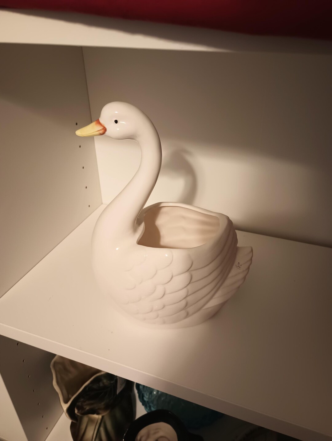 Ron Gordon Design Ceramic Swan Planter 1986 - Etsy