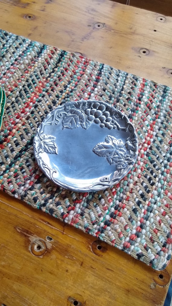 Arthur Court Grape Plate Silver Plate With Embossed Grapes - Etsy