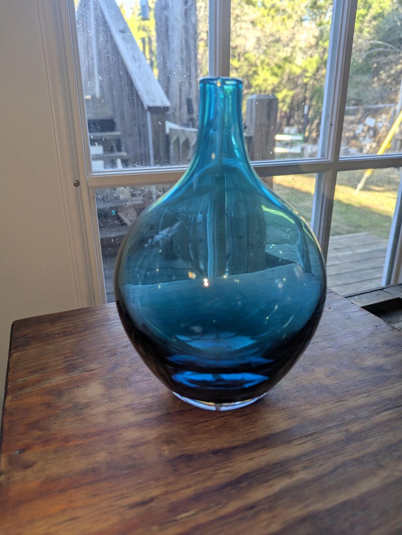 Vintage Ikea Vase Johanna Jelinek, Salong Series Turquoise Handblown ...