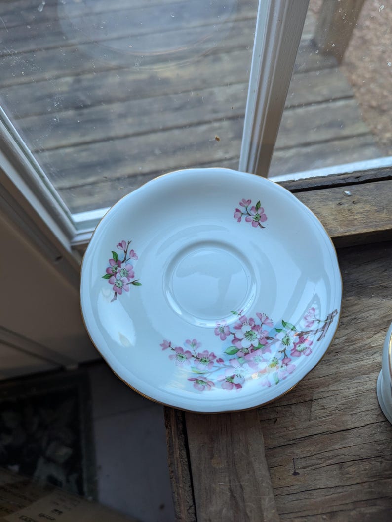 Vintage Aynsley England Teacup and Saucer: Fine Bone China Floral Set ...