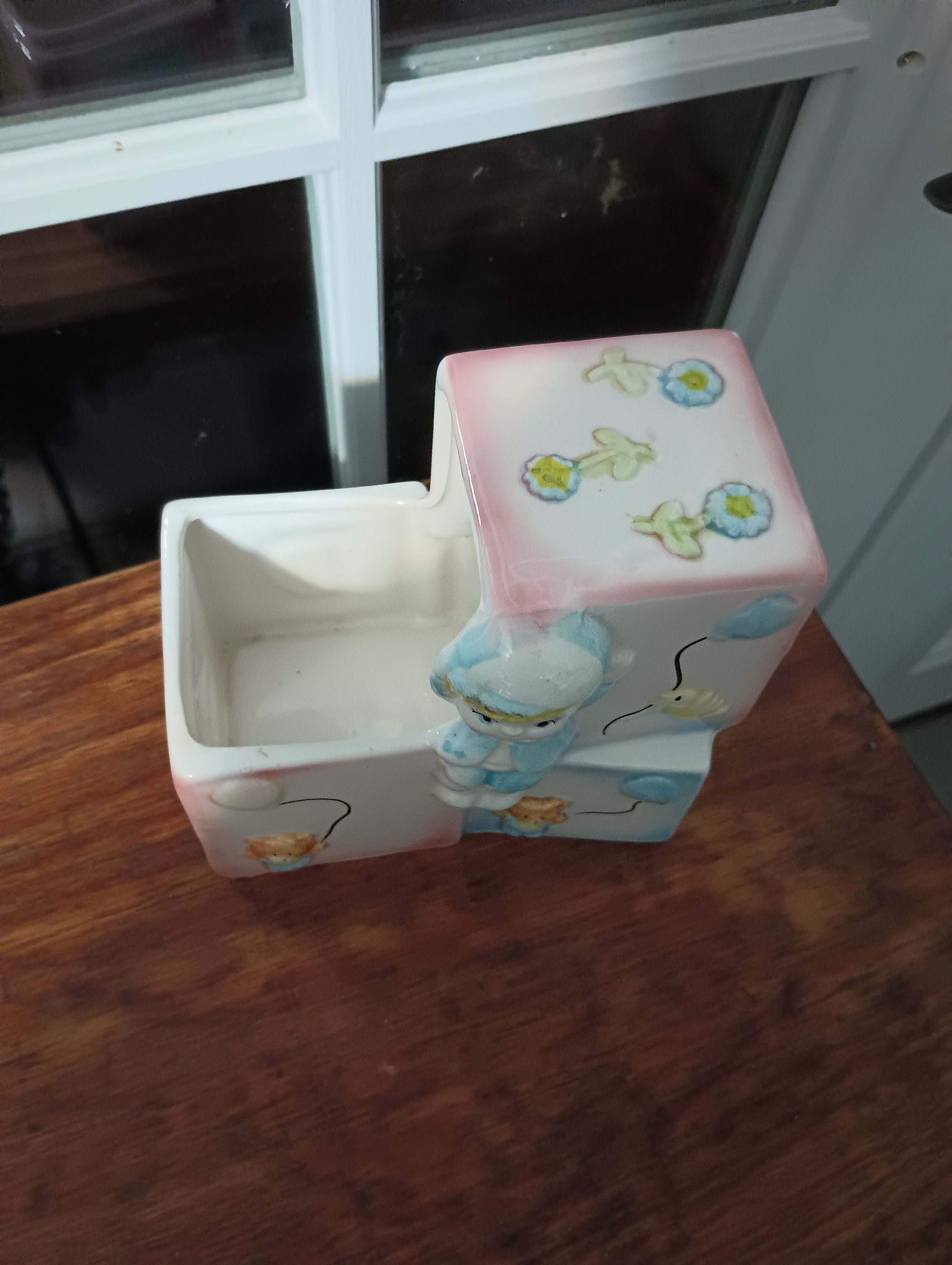 Rubens Originals Ceramic Baby Block Planter: Vintage Nursery Decor - Etsy