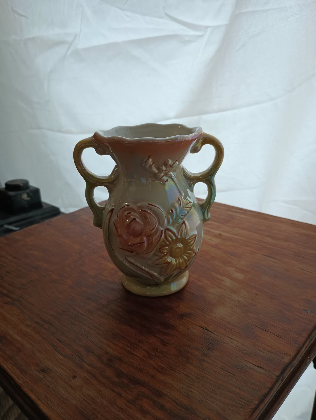 Vintage Lusterware Ceramic Vase #421 - Etsy