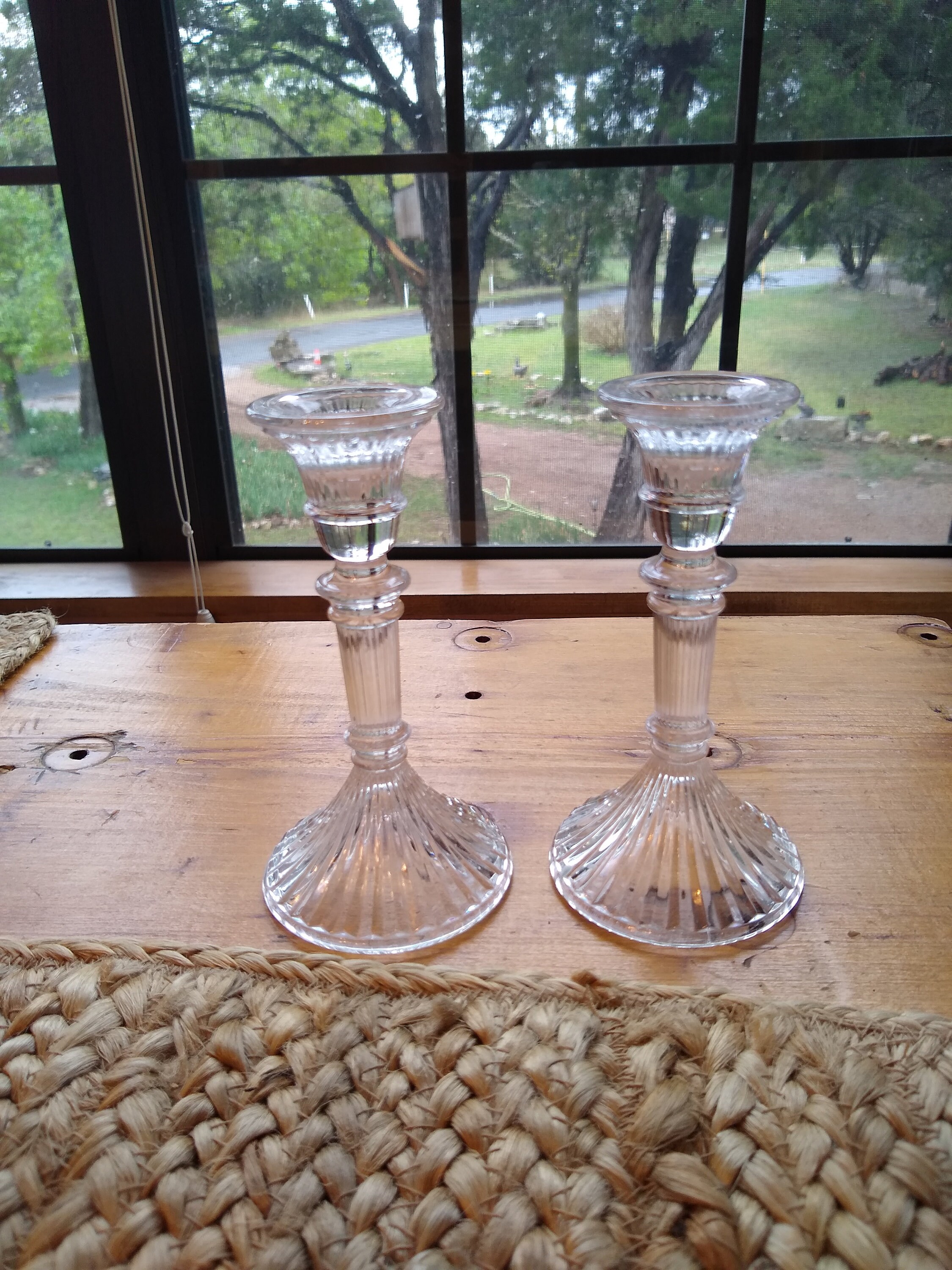 Towle Full Lead Crystal Retro Modern Candlesticks Table Dining - Etsy