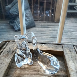 Anna Hutte Bleikristall GLASS CRYSTAL BEAR and Crystal Whale Figurine ...