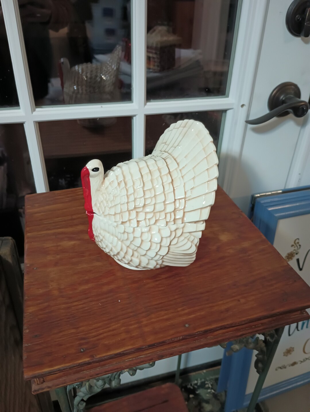 White Ceramic Turkey Tureen - Etsy