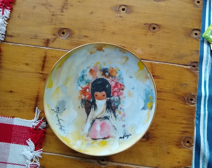 ULTRA Rare Hand SIGNED Ted Degrazia " the Flower Girl "1978 Collector's ...