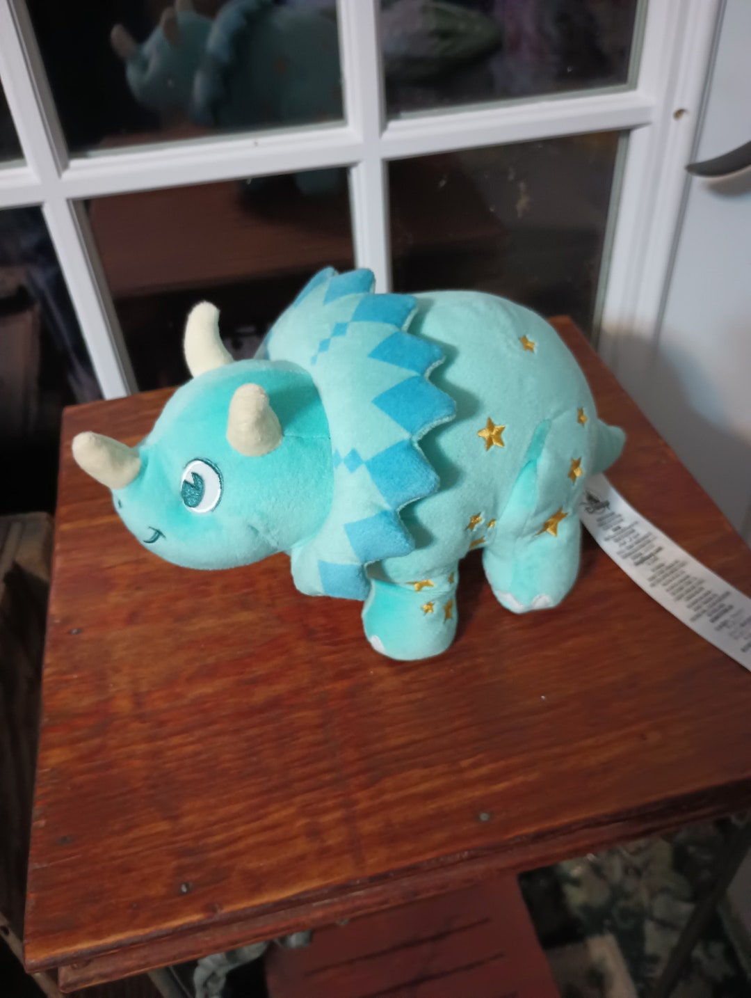 Disney World Animal Kingdom Dino Land Triceratops Blue Dinosaur Plush ...