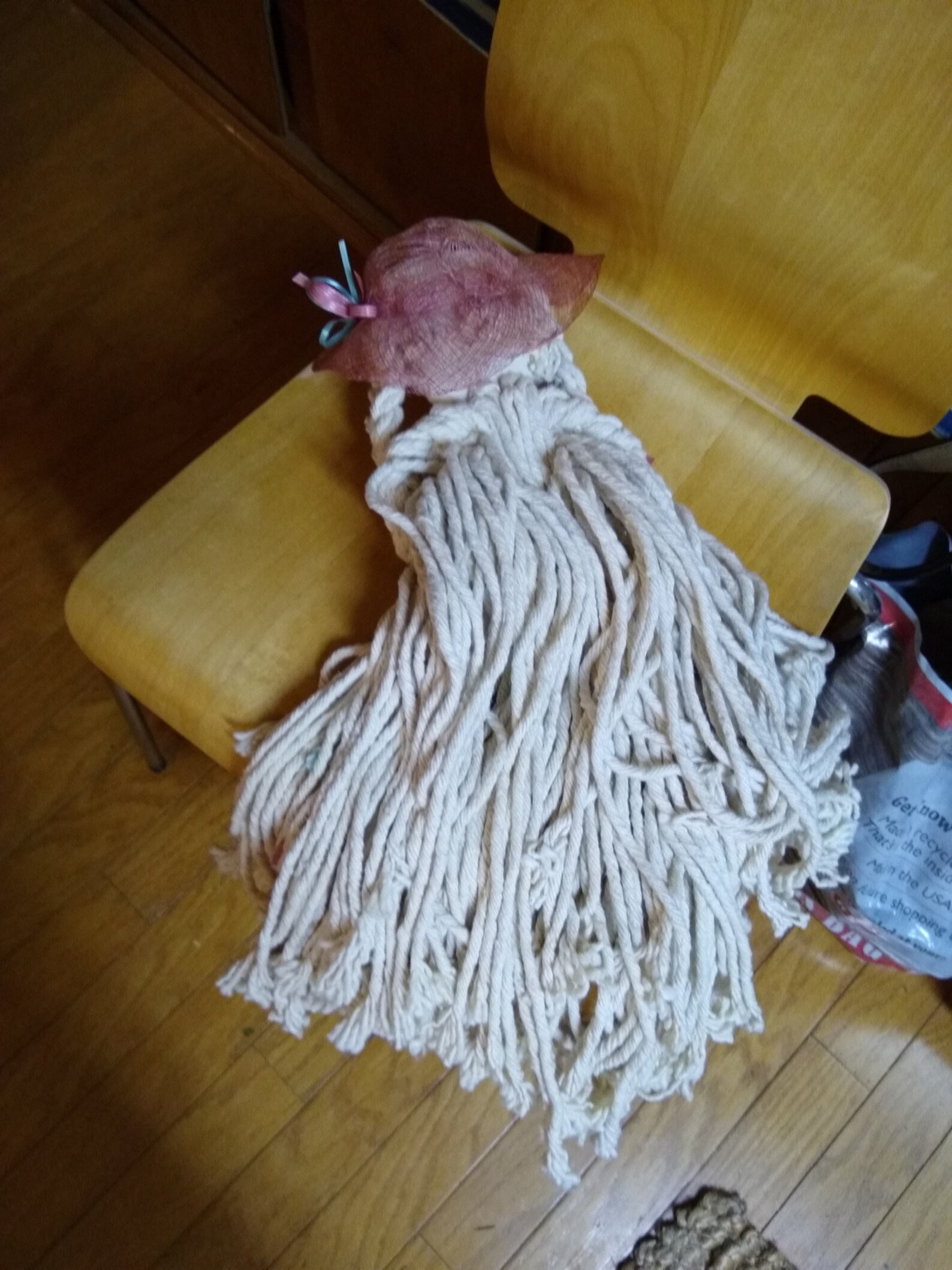 Vintage Rose Hat, Brides Maiden Rag Mop Doll - Etsy