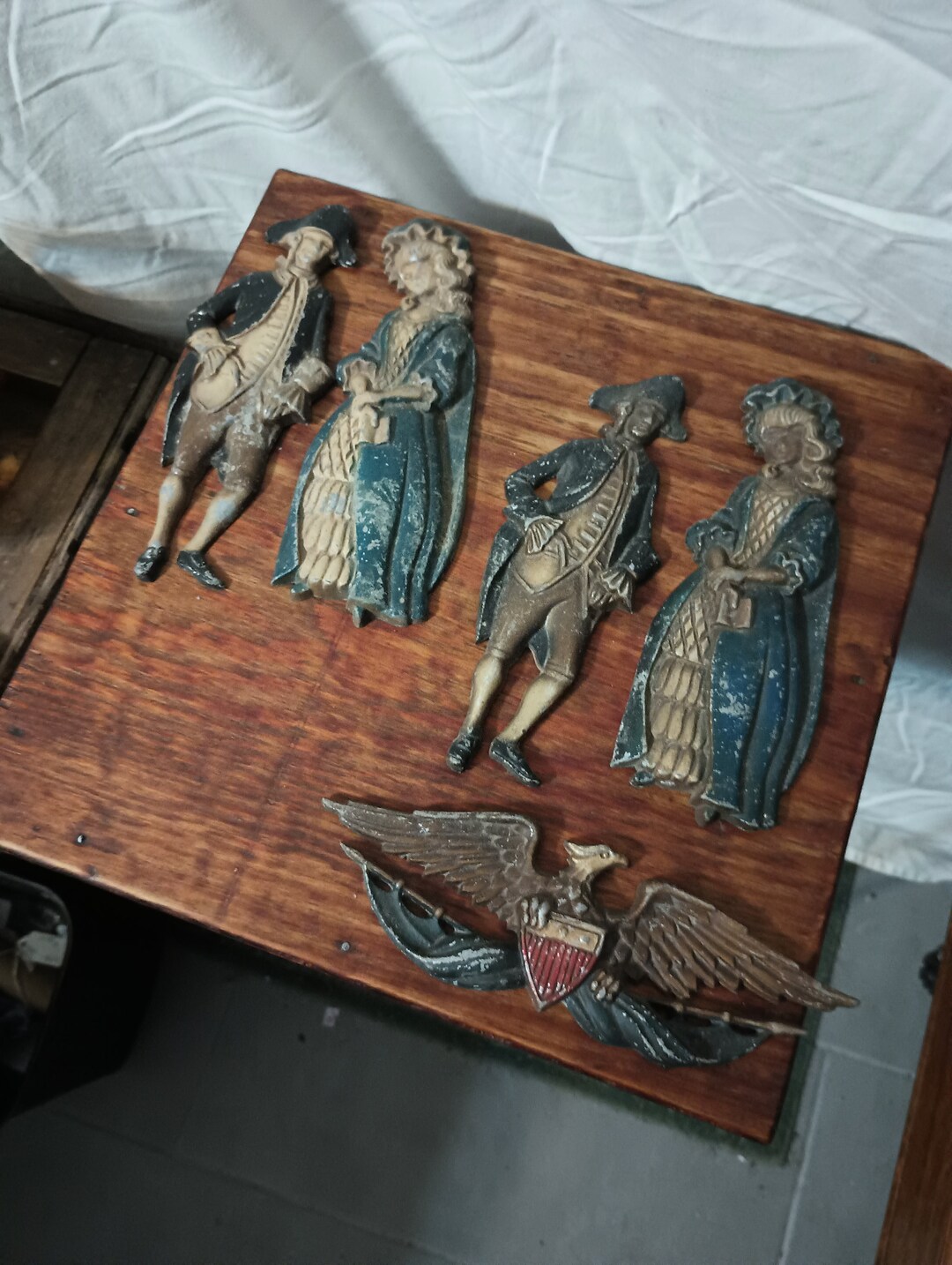 60's Sexton Cast Metal USA Victorian Colonial Couple Wall Décor - Etsy