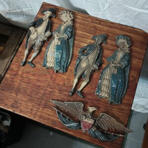 60's Sexton Cast Metal USA Victorian Colonial Couple Wall Décor - Etsy