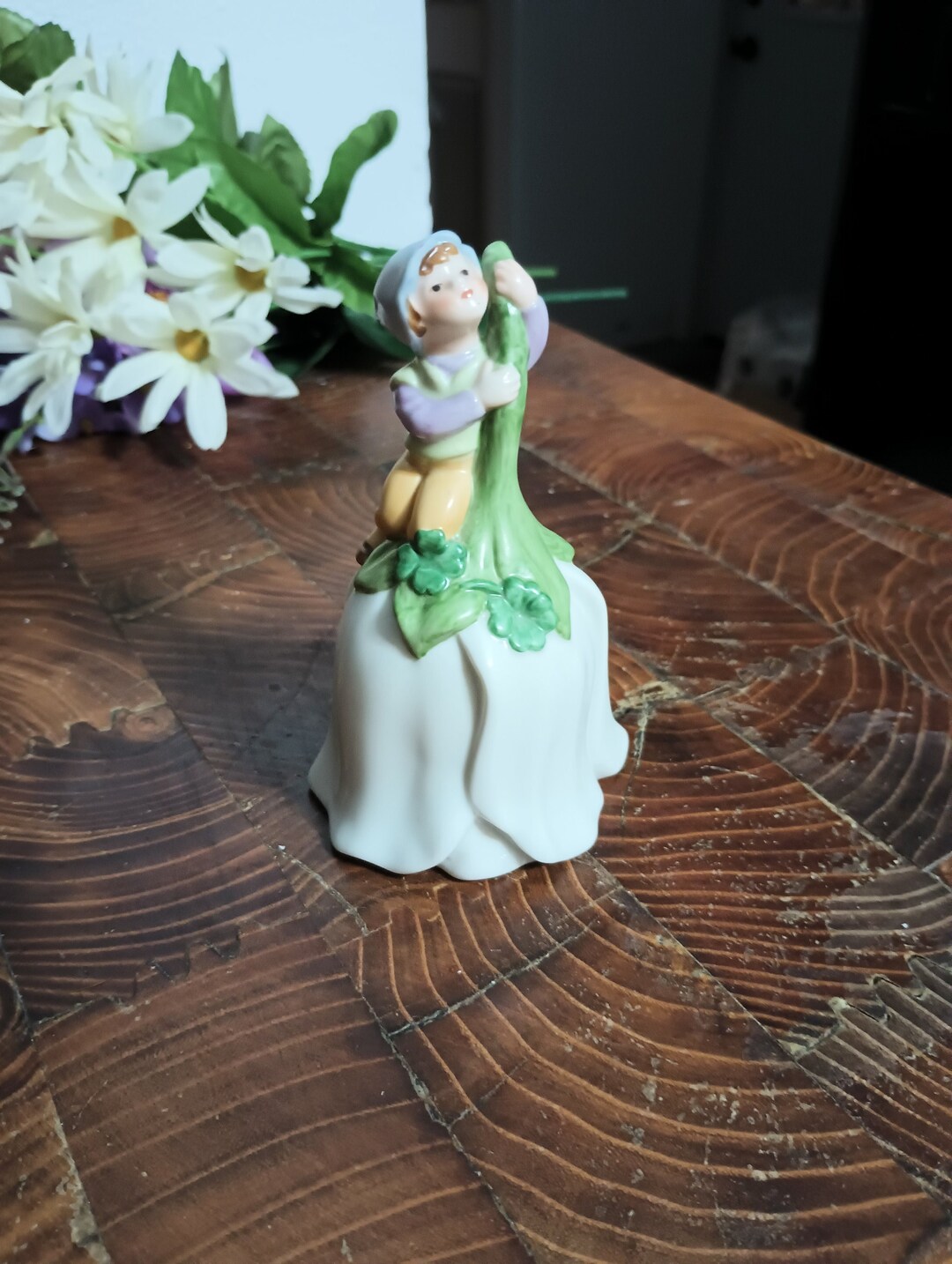 Vintage 1983 Avon Good Luck Bell Garden Fairy Pixie Elf Jack and the ...