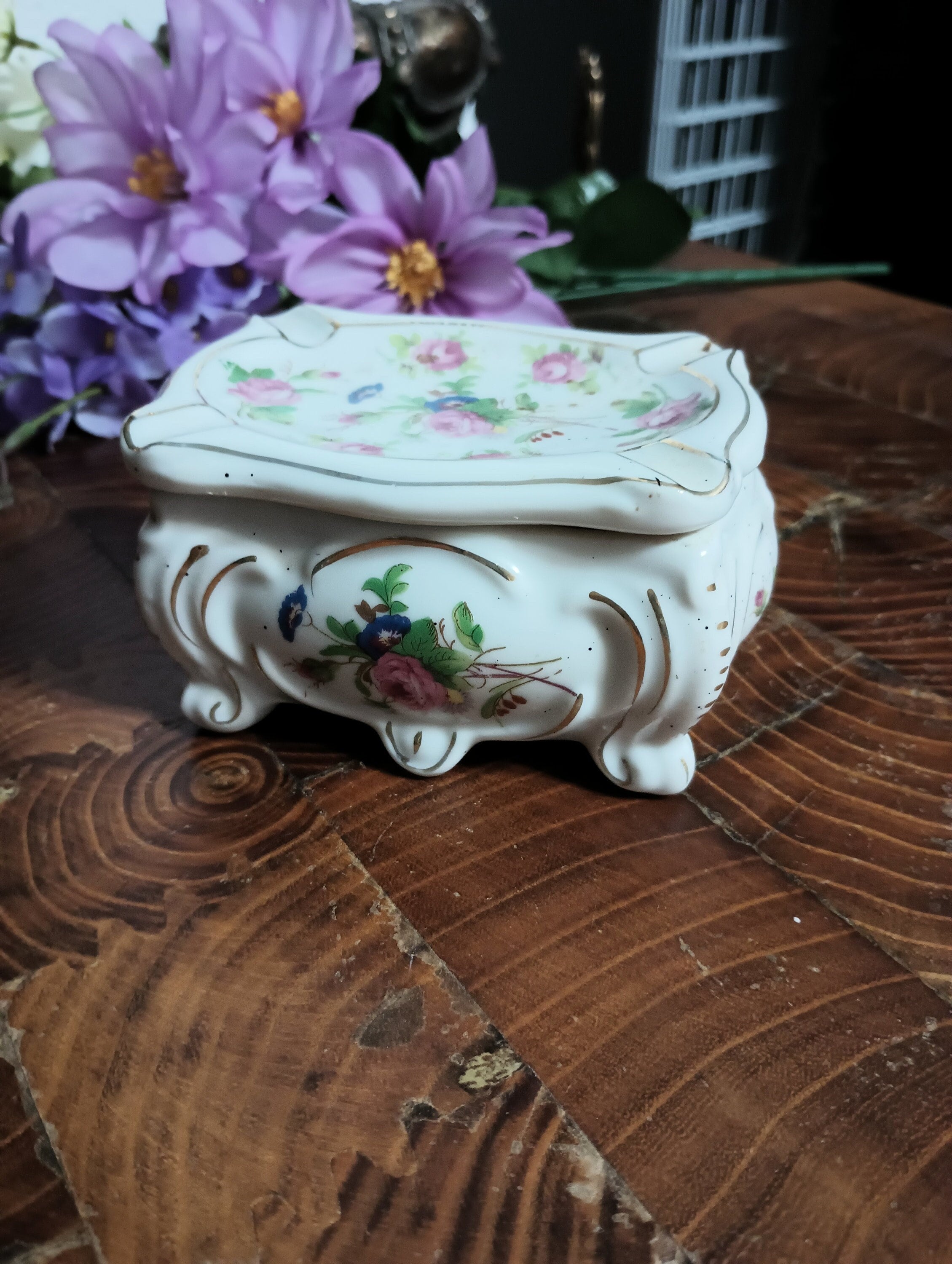 TT Takito Hand Painted Porcelain Cigarette Box Made in Japan - Etsy