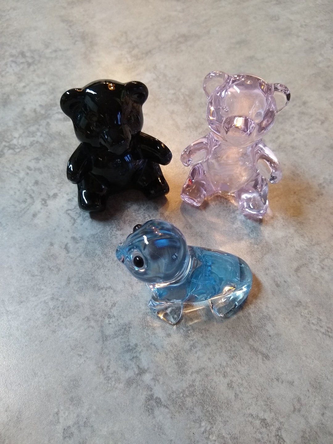 Vintage Oneida Lead Crystal Figurine: Hand Cut Teddy Bear or Seal - Etsy