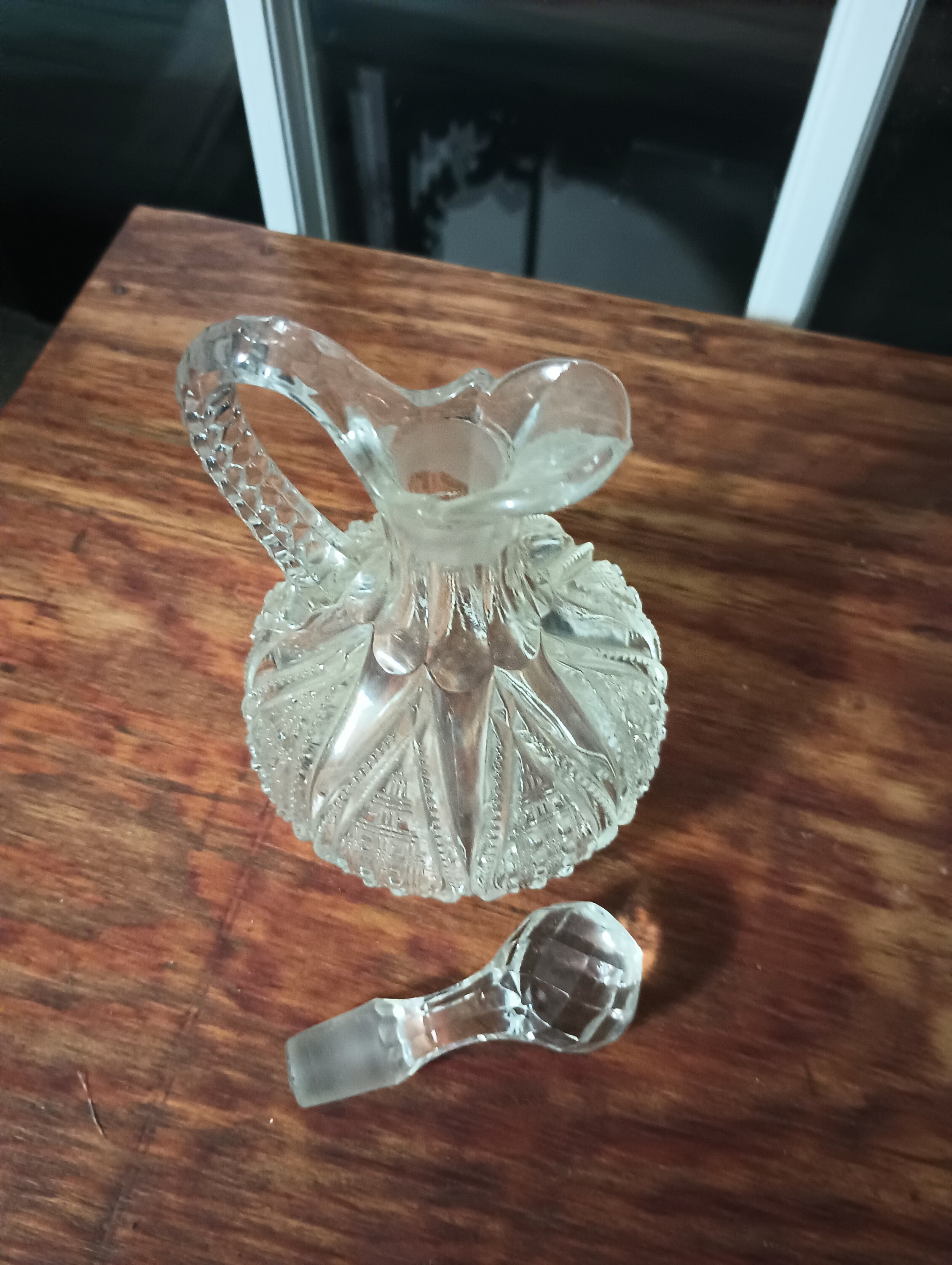 Antique Heisey Fancy Loop Clear CRUET - Etsy