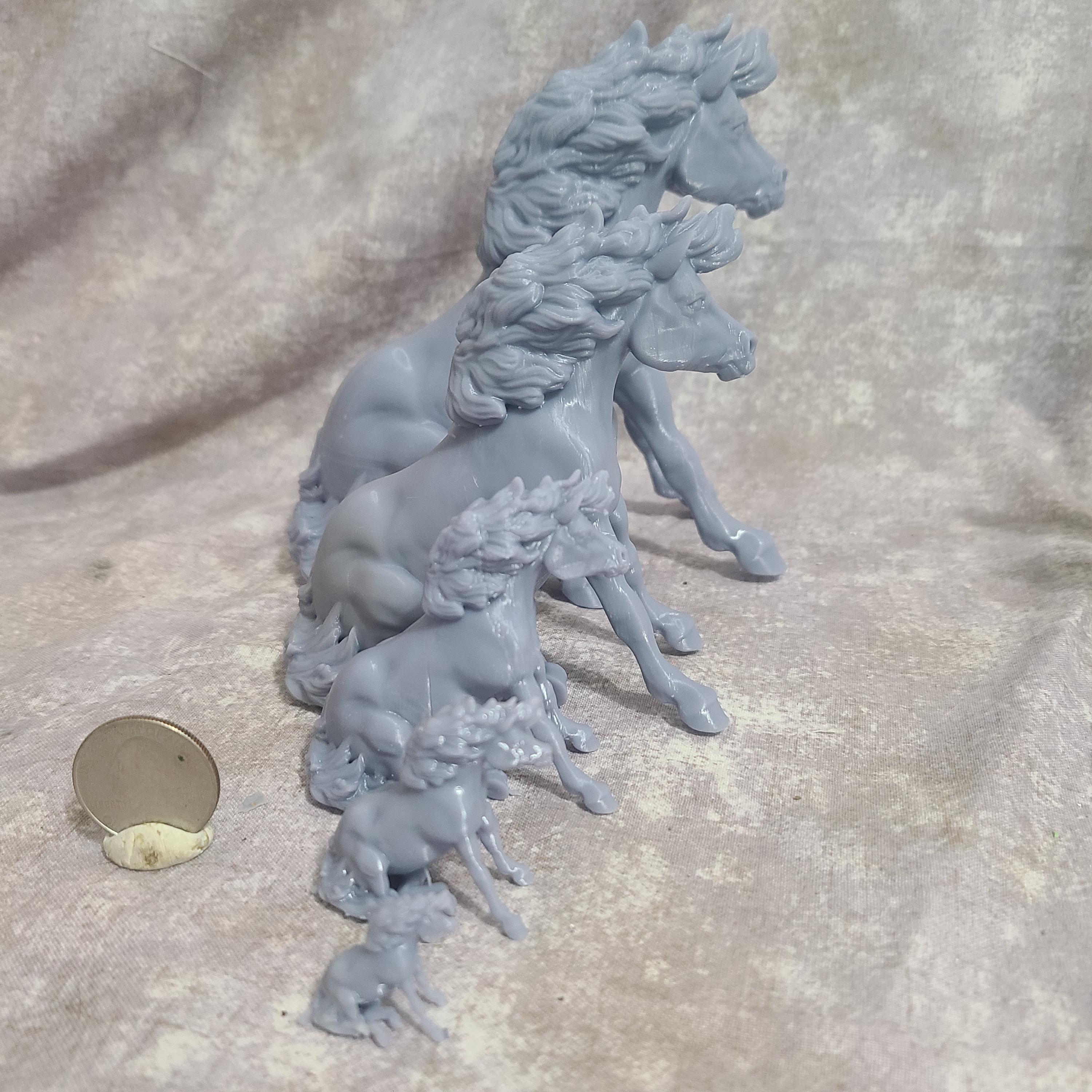 3D Resin Printed Sitting Pony Model Horse "flipper" - Etsy