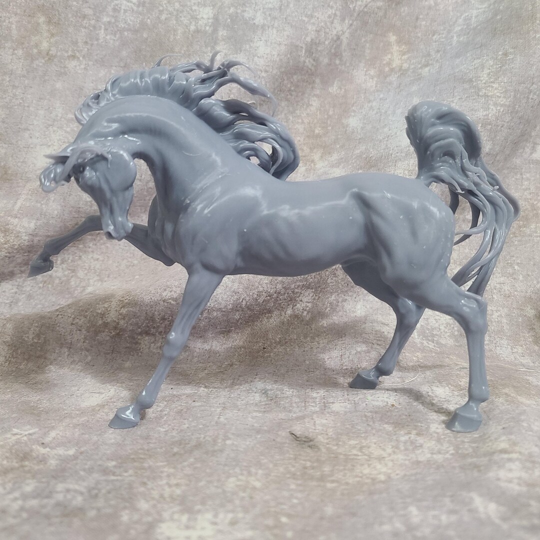 3D Printed Resin Striking Arab Stallion by Breathtime - Etsy