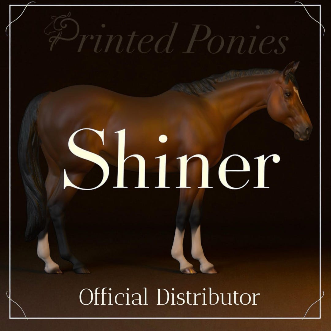 3D Print Thoroughbred Gelding Shiner by Printedponies - Etsy