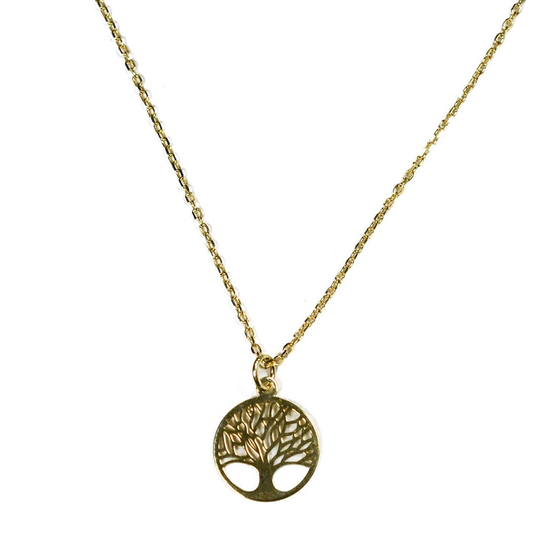 Gold Tree of Life Necklace | Bonsai Tree Charm | Gold Tree of Life ...
