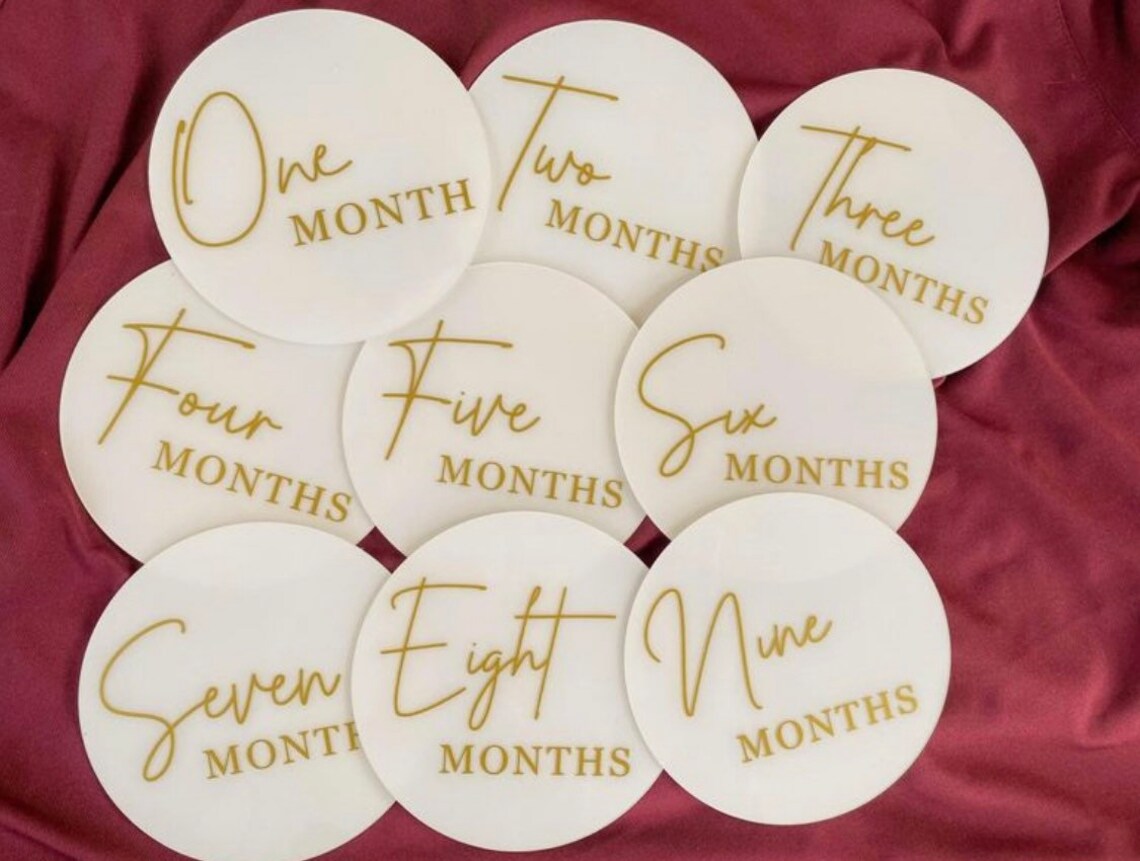 Acrylic Baby Milestone Discs - Etsy