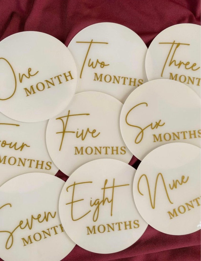 Acrylic Baby Milestone Discs - Etsy