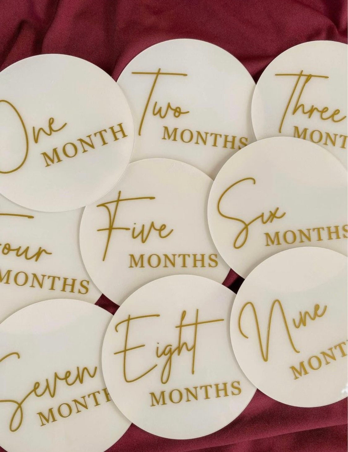 Acrylic Baby Milestone Discs - Etsy