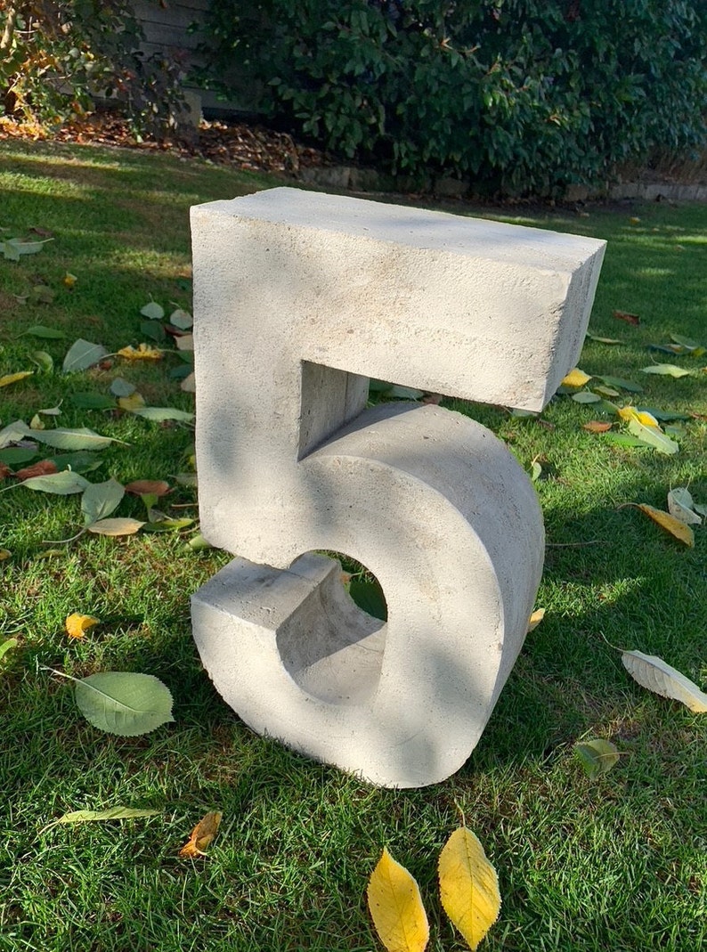 Betongießform ZAHL BUCHSTABE ZIFFER 80-99 cm Groß Riesig Styrodur ...