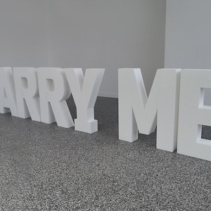 MARRY ME Letters Styrofoam Lettering Wedding Marriage Proposal ...