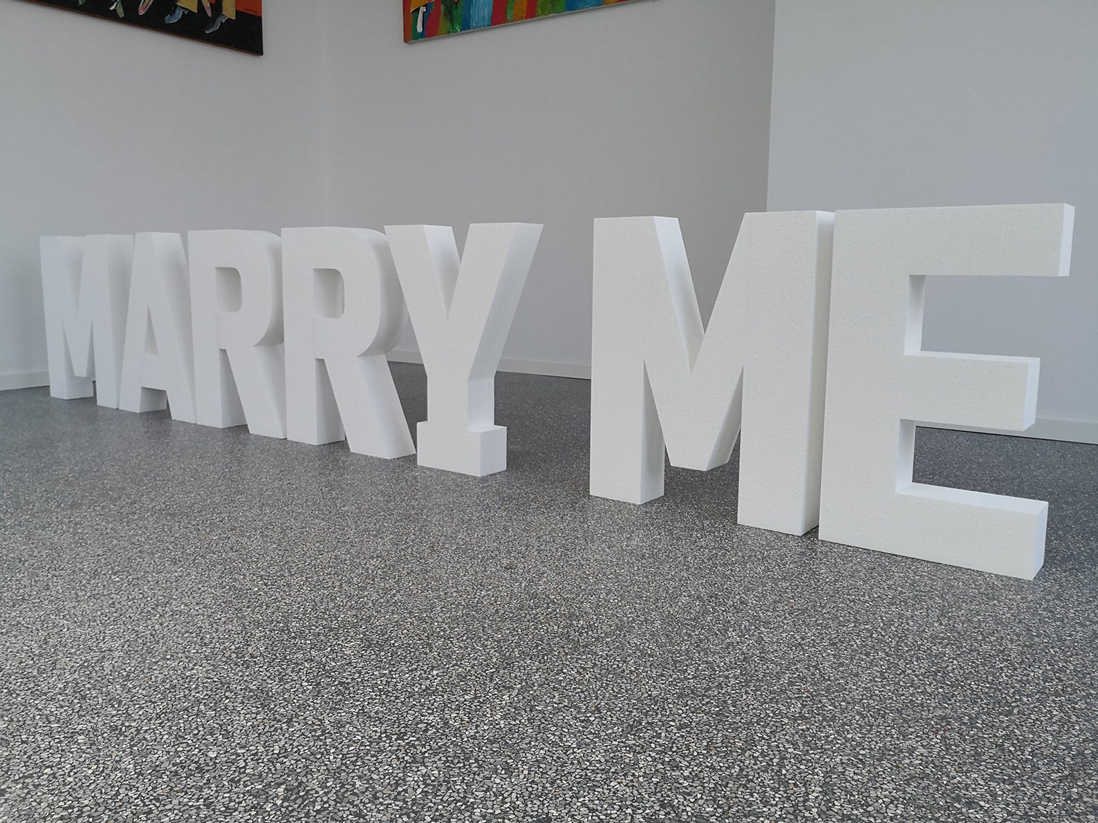 MARRY ME Letters Styrofoam Lettering Wedding Marriage Proposal ...