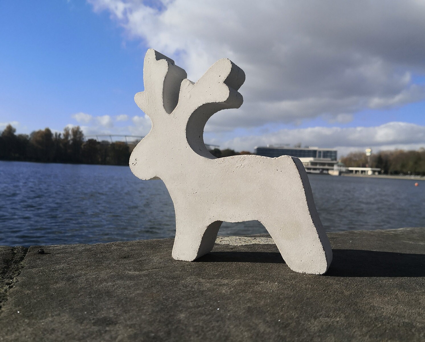 Sculpting & Forming Concrete Casting Mould Santa Claus sled 20 cm Craft ...