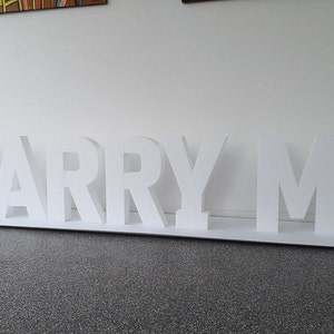 MARRY ME Letters Styrofoam Lettering Wedding Marriage Proposal ...
