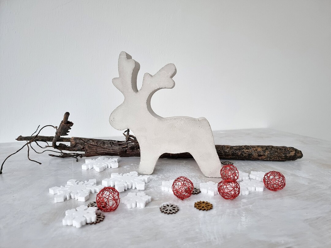 Mold Reindeer Rudolph Form 20 X 4 Cm Reusable Concrete Mold Made of ...