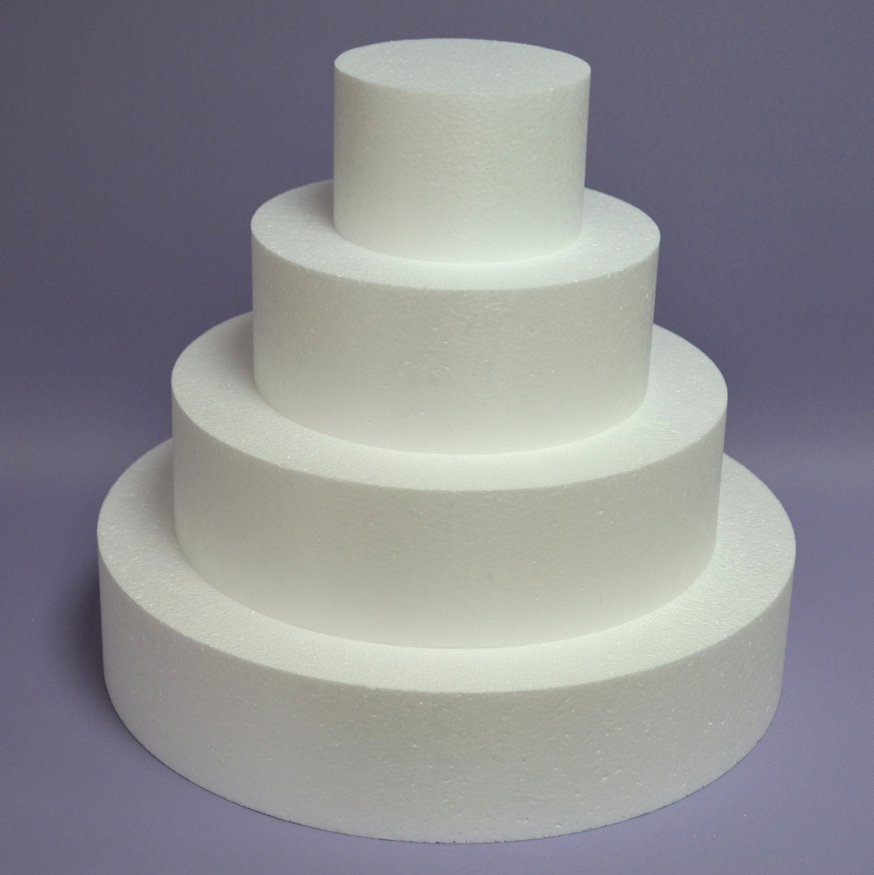 Slice of 49-5 x 10 cm Styrofoam Circle Dummy Cake Round Base | Etsy