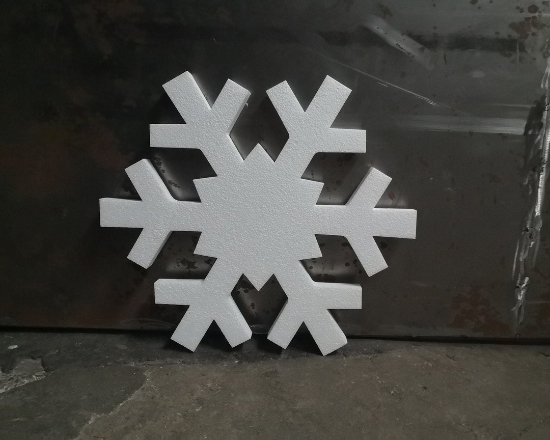 Snowflake Styrofoam Decoration Christmas Tree Diameter 50-30 X 3 Cm ...