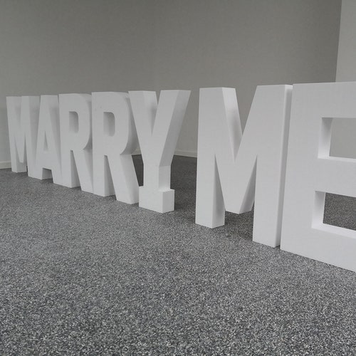 MARRY ME Letters Styrofoam Lettering Wedding Marriage Proposal - Etsy