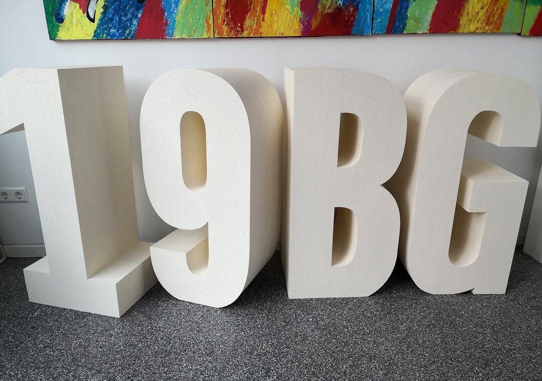 Letter Depth 30 or 40 Cm Cm Single Letters Number Birthday Logo Name ...