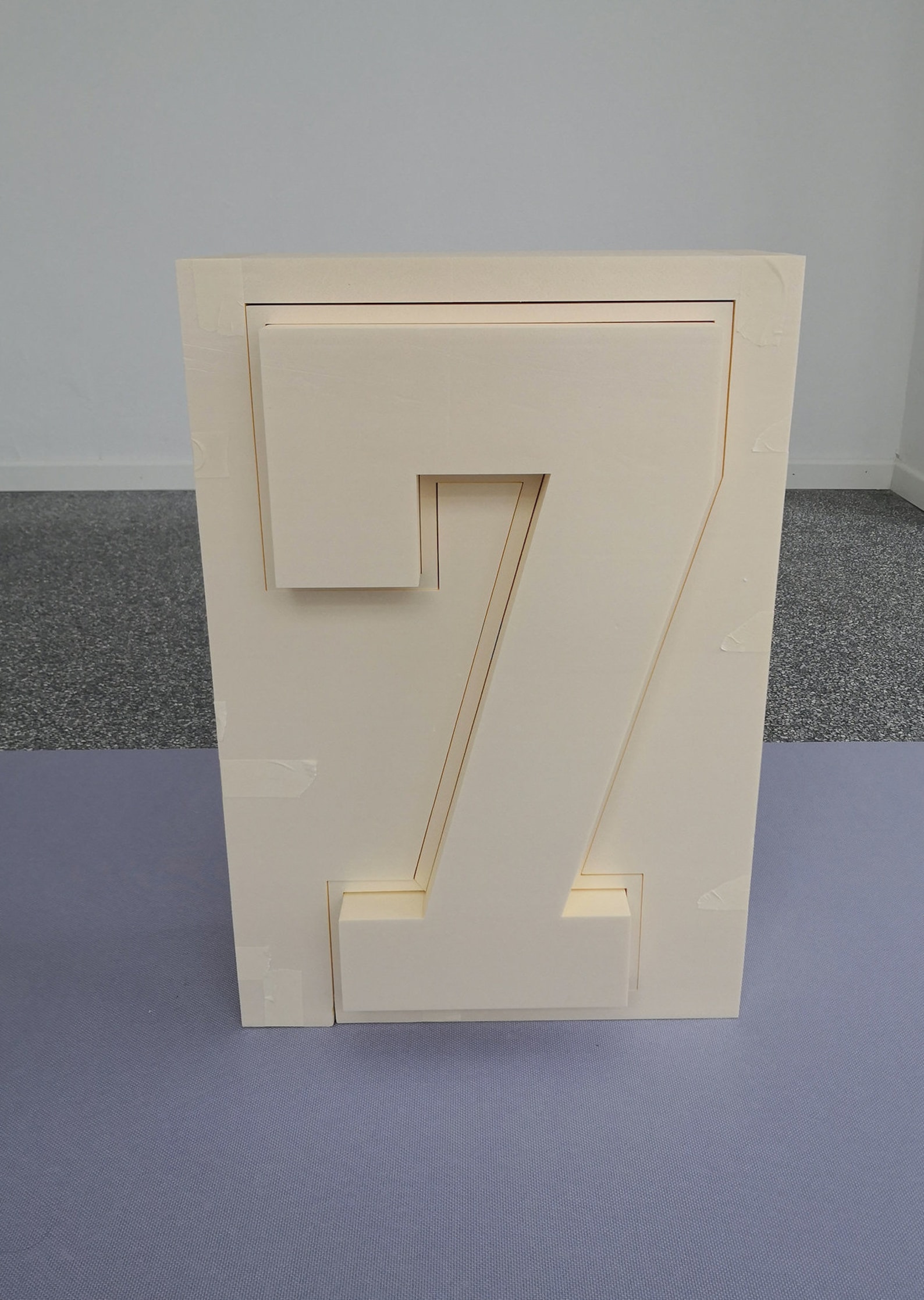 Betongießform ZAHL BUCHSTABE ZIFFER 80-99 cm Groß Riesig Styrodur ...