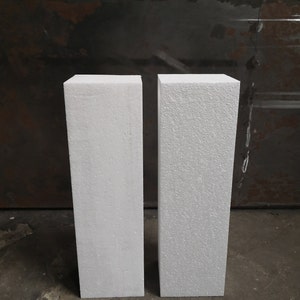 Styrofoam Column 20x20x50 Cm Pedestal Block Showcase Vintage DIY Shop ...