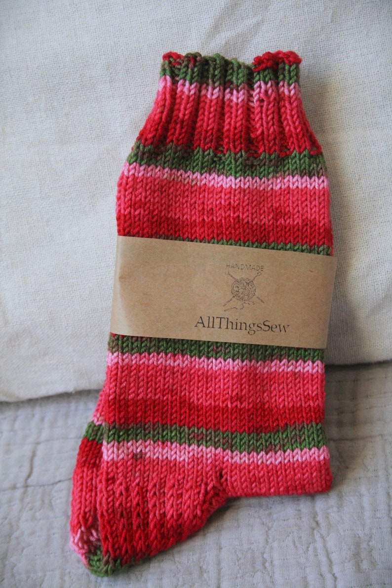Hand Knitted Socks, Knitted Socks, Handmade Socks, Knitted Cotton Socks ...