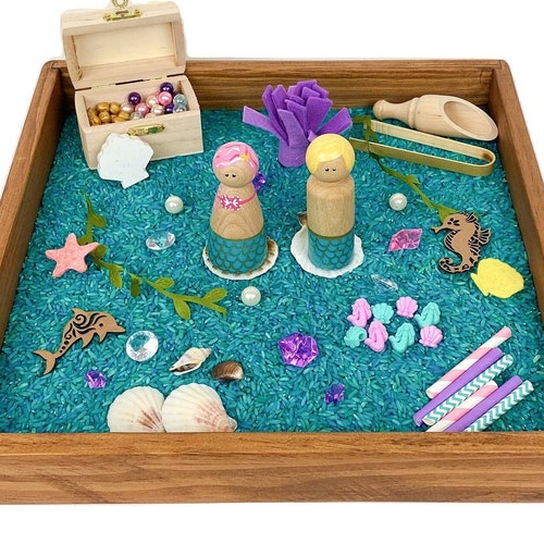 Ocean Sensory Bin Kit/ Beach Small World Play Tray Activity - Etsy ...